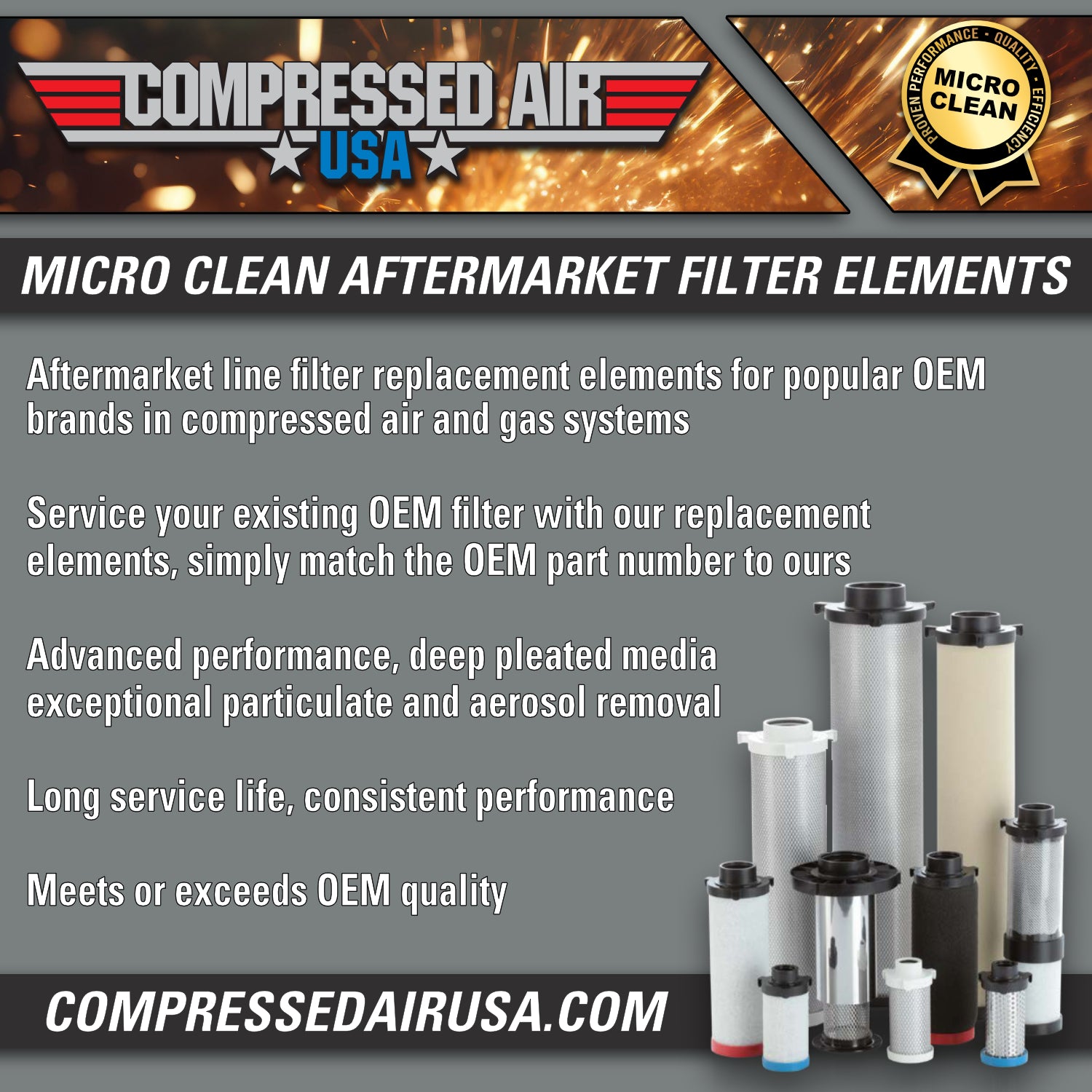 Ingersoll Rand Filter Replacement Elements | Compressed Air USA