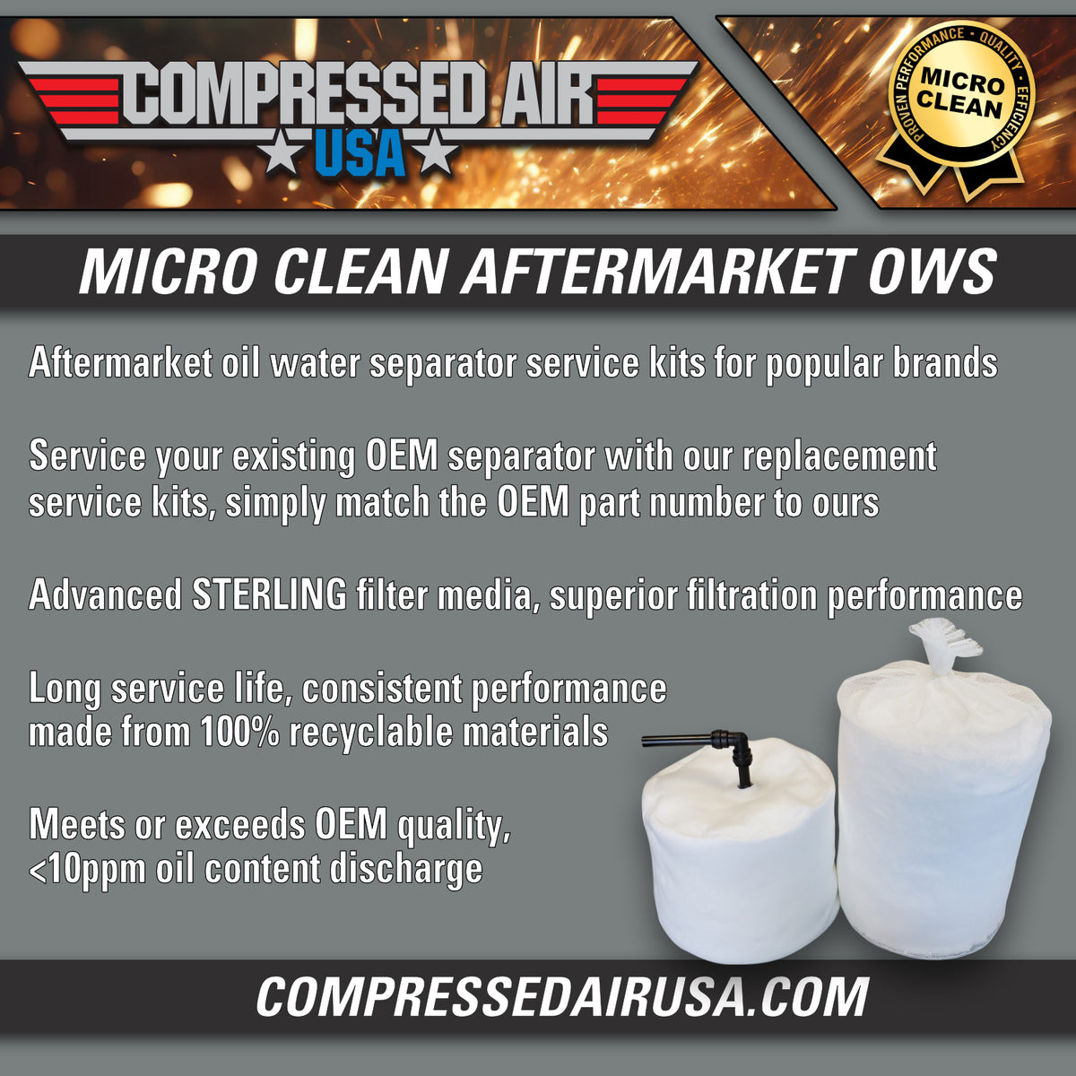 Beko Oil Water Separator Service Kits | Compressed Air USA